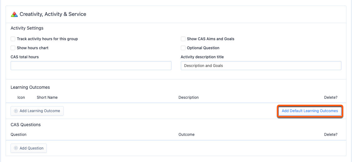 Configuring CAS Worksheets & Settings – ManageBac