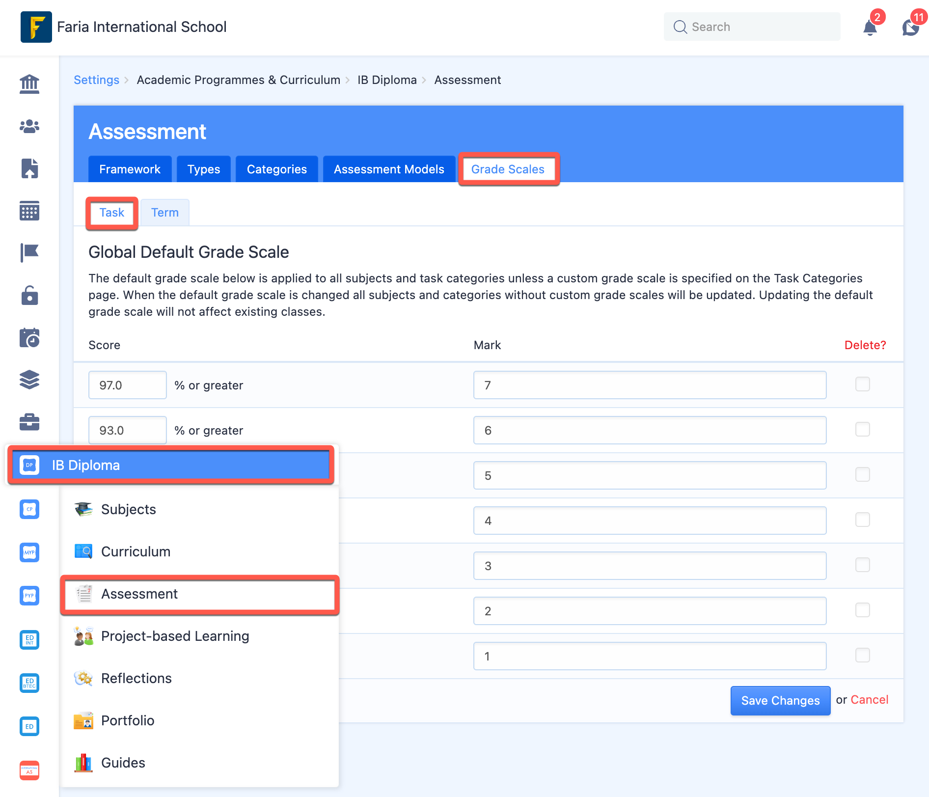 Configuring Gradebook Calculation Options & Assessment Models – ManageBac