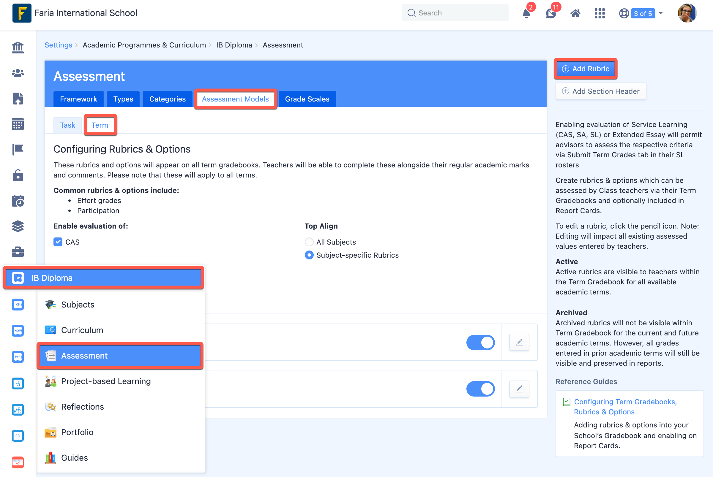 Configuring Gradebook Calculation Options & Assessment Models – ManageBac
