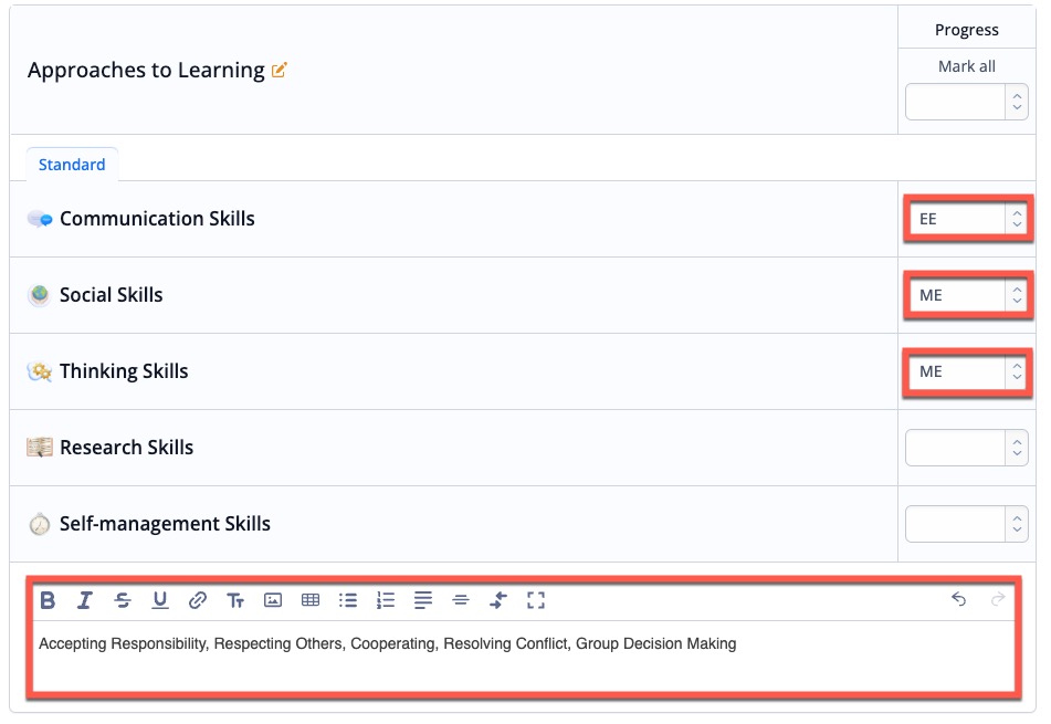 Submitting End of Term Grades, Comments & ATL Assessment via the ...