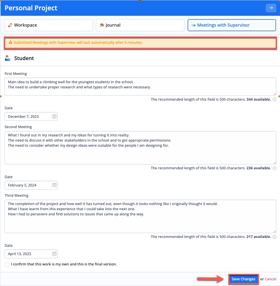 Adding & Editing your Personal or Community Project Proposal or Goals ...