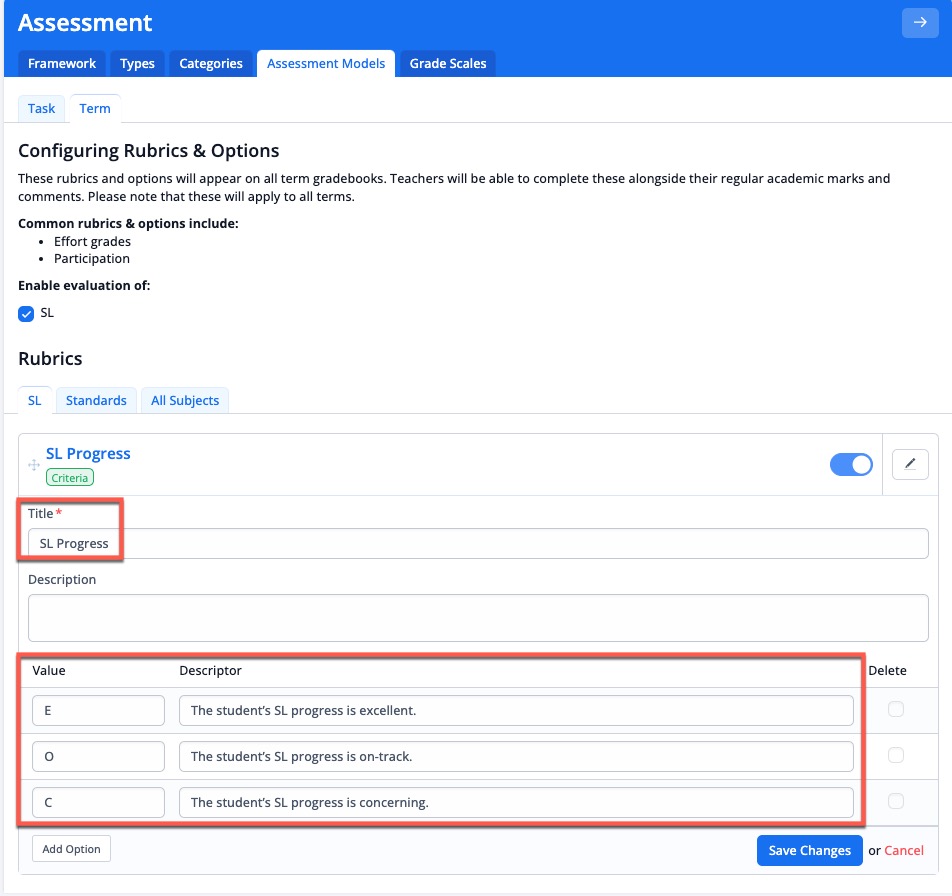 Configuring & Enabling Service Learning (SL) Worksheets – ManageBac+