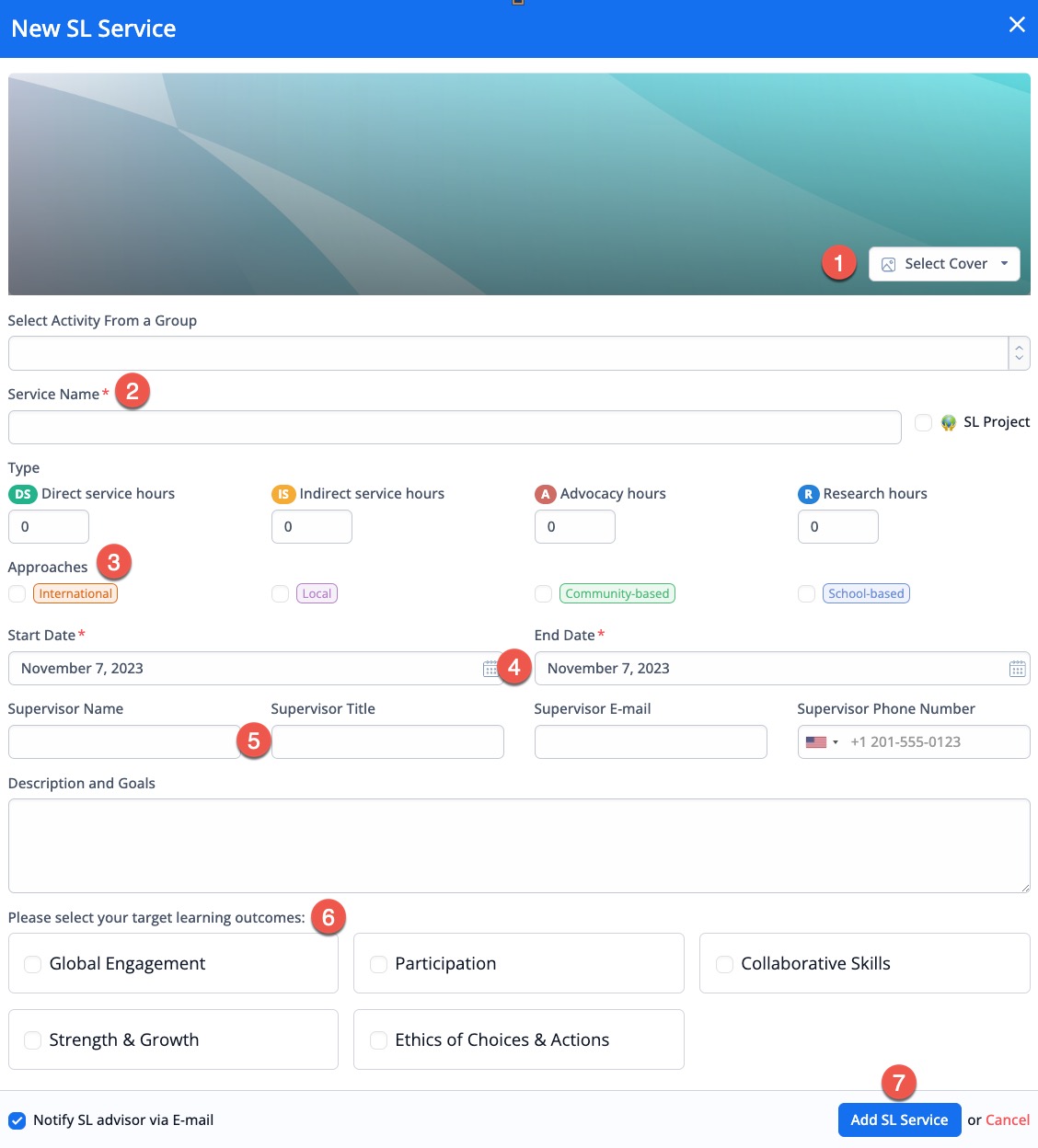 Adding SL Activities – ManageBac+ Help Centre