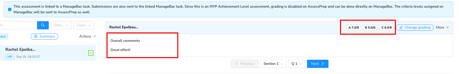 Grading an AssessPrep Online Assessment via the ManageBac Gradebook ...