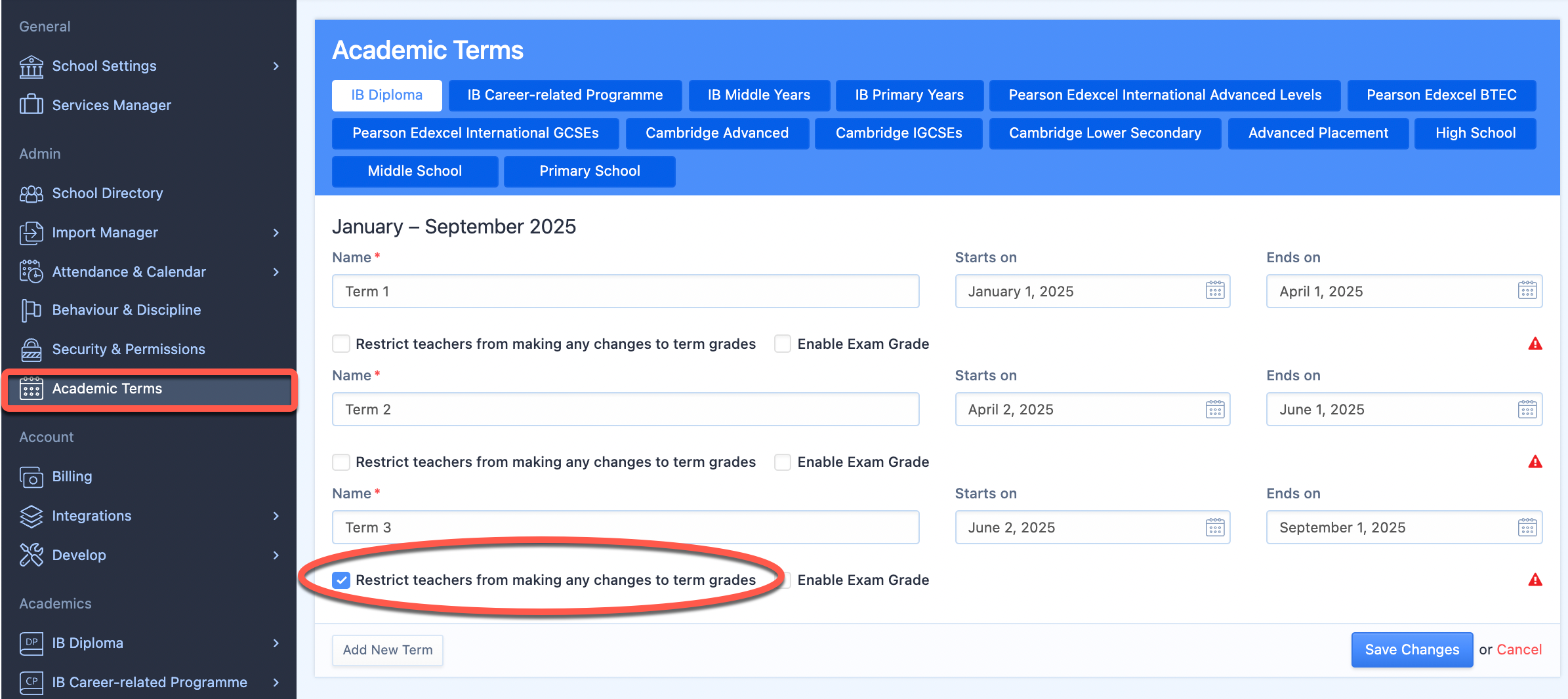 IB DP Reports: Editing Report Card Templates & Publishing – ManageBac
