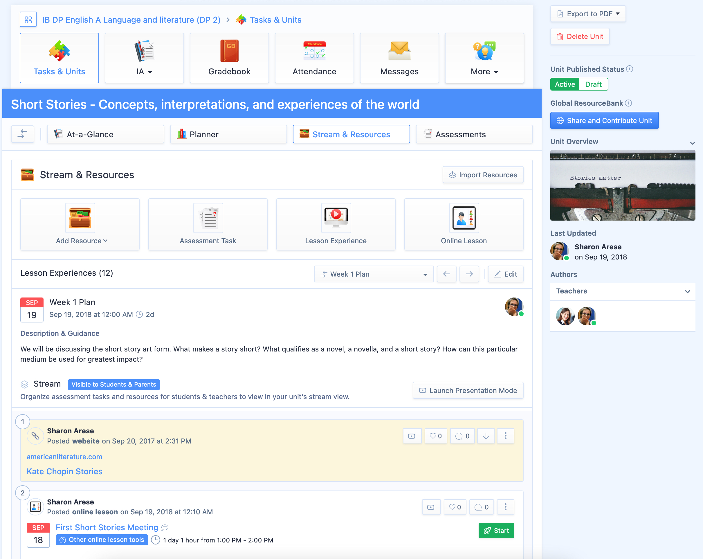 Using ManageBac+ for Remote Learning QuickStart Guide – ManageBac+ Help ...