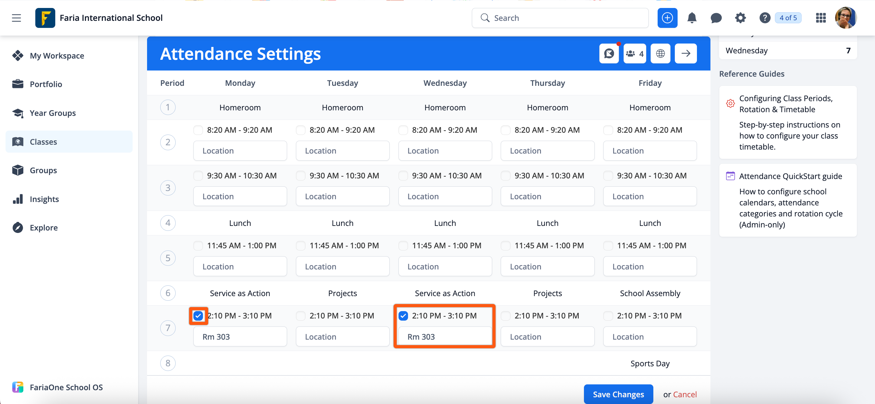 Recording Homeroom or Class Attendance – ManageBac+ Help Centre