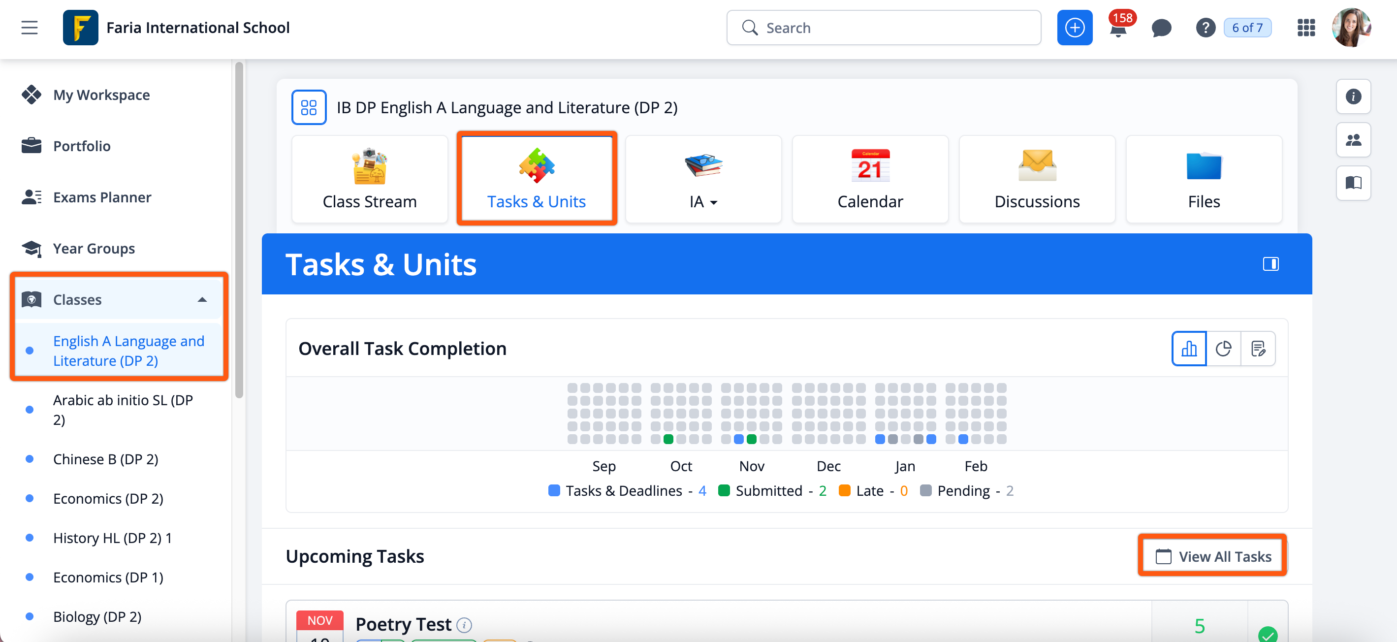 Viewing Task deadlines & Submitting Coursework – ManageBac+ Help Centre
