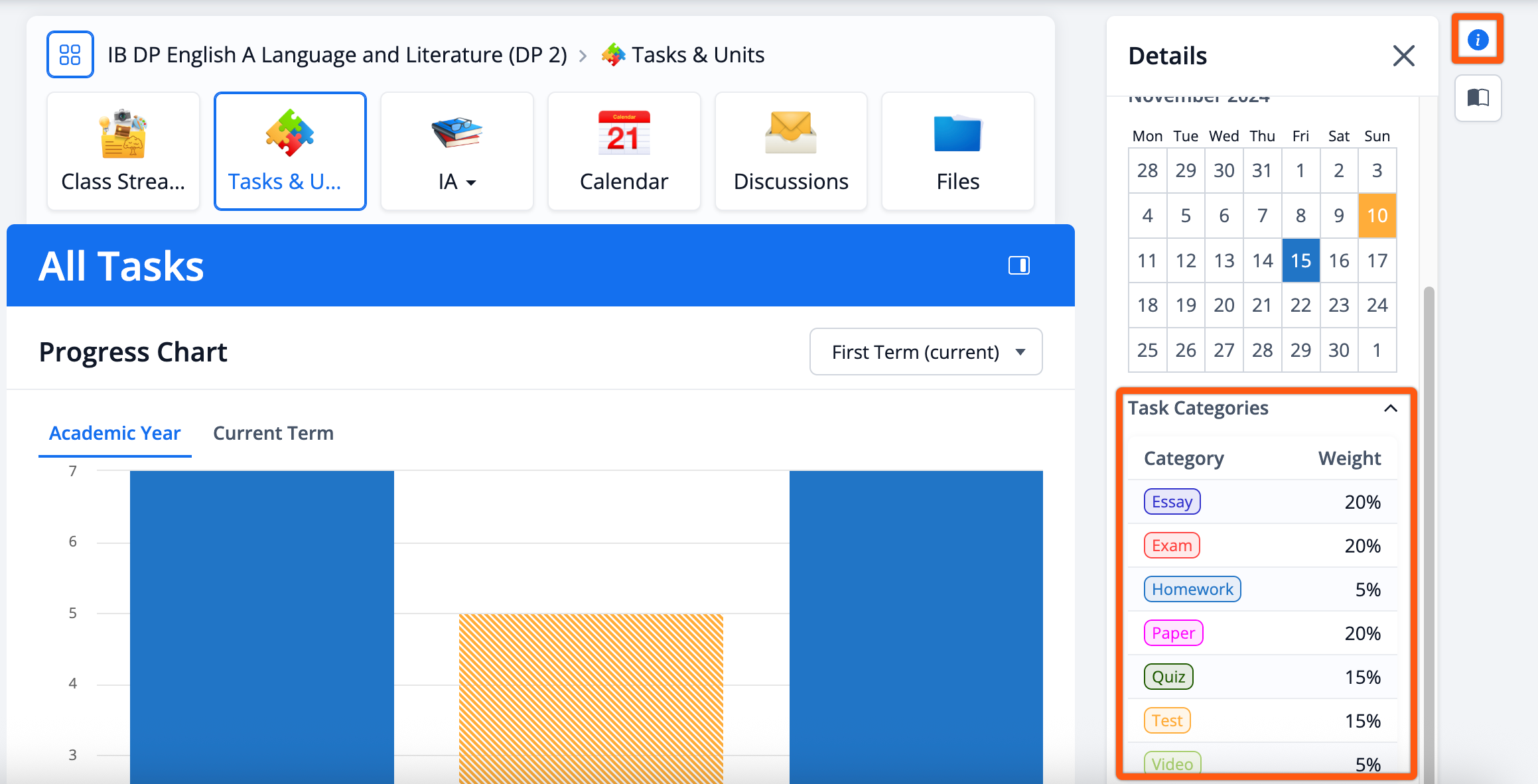 Viewing Task deadlines & Submitting Coursework – ManageBac+ Help Centre