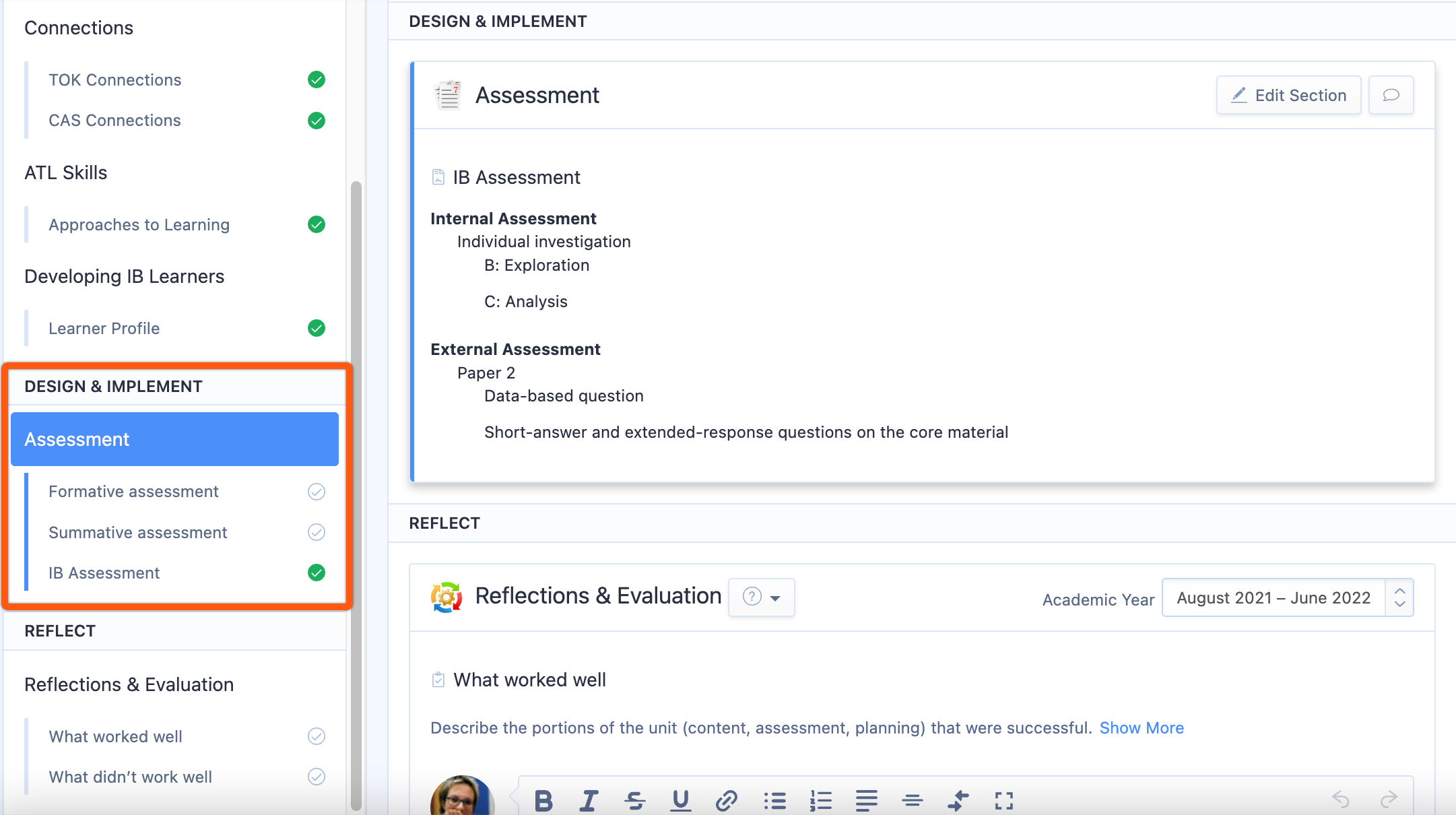 Creating & Editing Unit Plans QuickStart Guide – ManageBac+ Help Centre