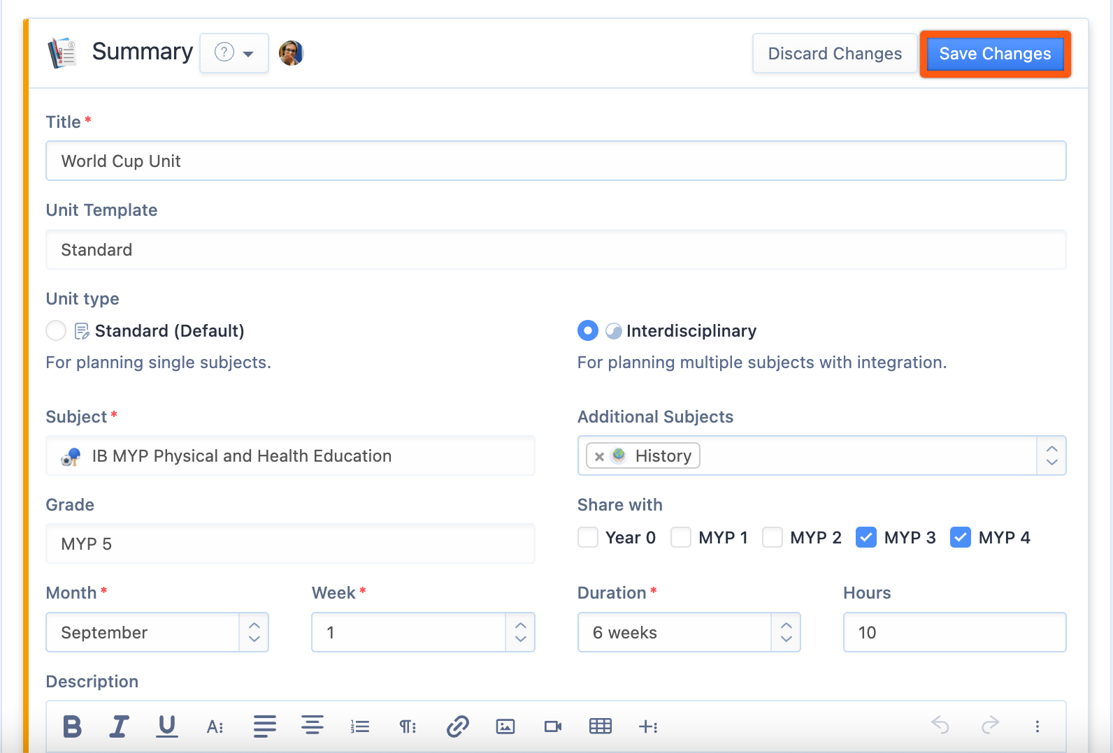Creating & Editing Unit Plans QuickStart Guide – ManageBac+ Help Centre